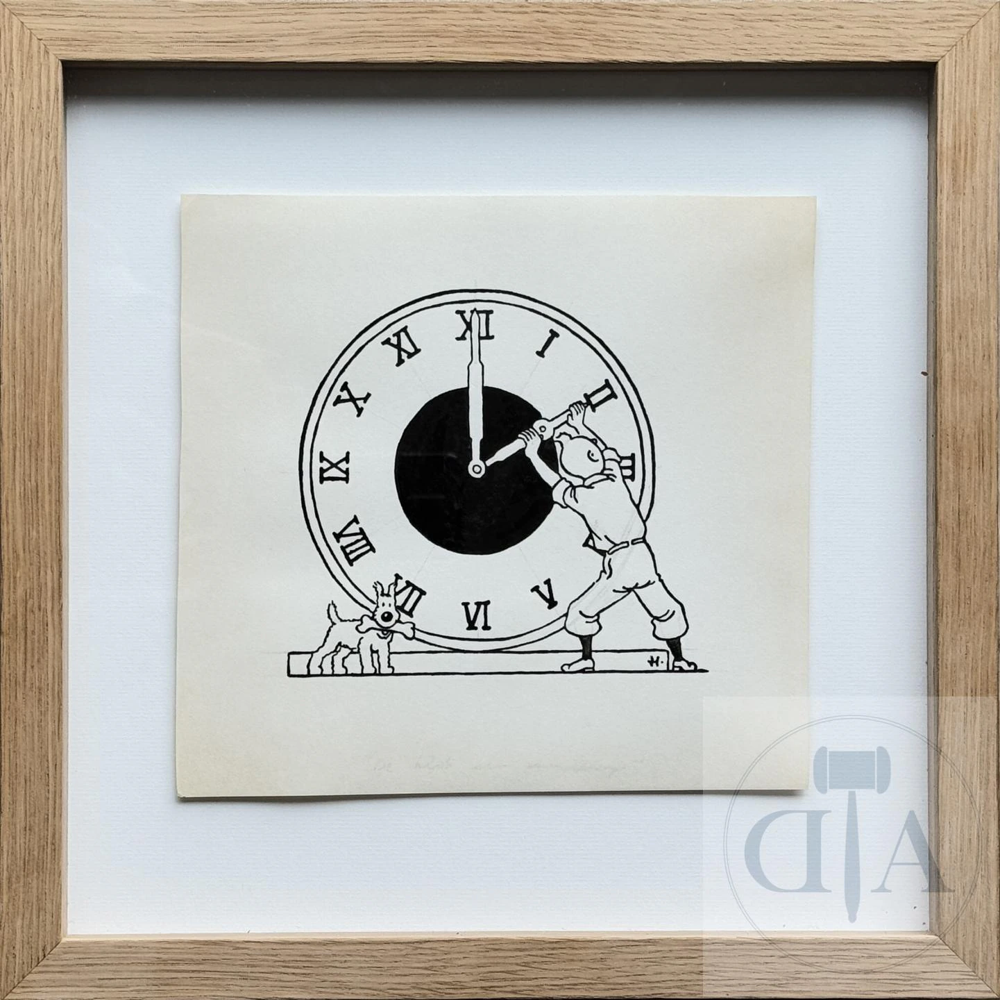 Lot 701 - Hergé / Tintin. Dessin original illustrant Tintin… - Résultat ...