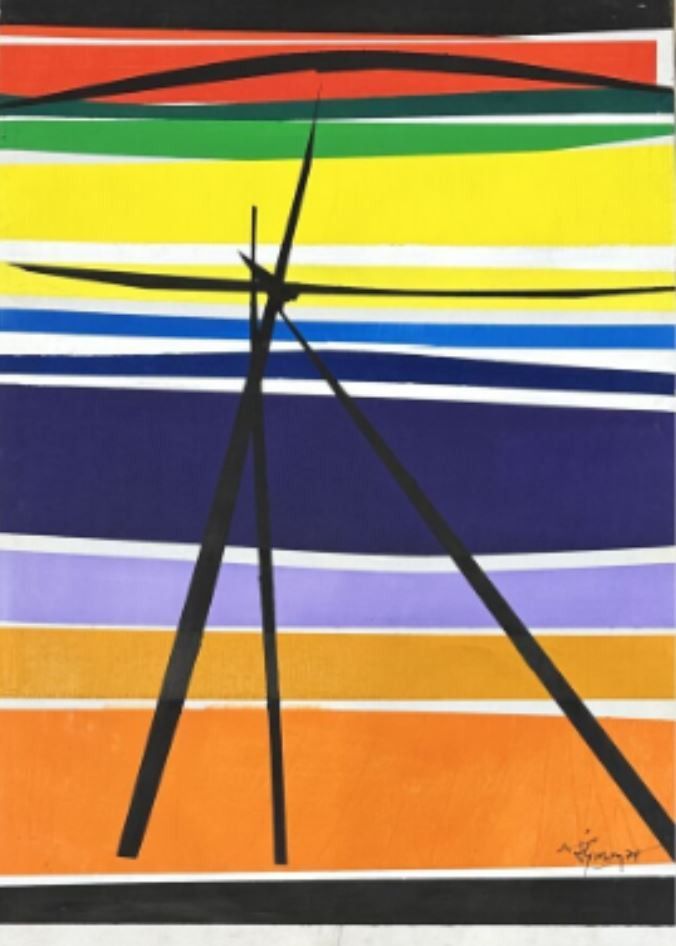 Lot N°100 - Peinture sur toile signée Jacques Simon en 1978 - Résultat du 11/09/2023